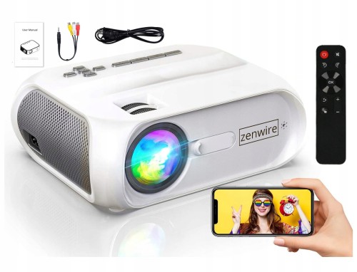 Projektorius LED projektorius 4K Full HD 4500lm 4000: 1 200 '' WiFi ...