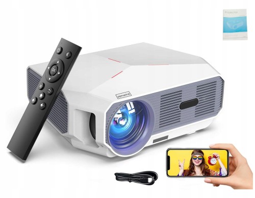 Full HD projektorius 1080p WiFi Android 9.0 4K 4800lm 4000: 1 45-200 ...